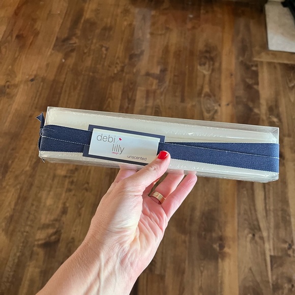 debi lilly | Accents | Debi Lilly Unscented Taper Candle Set Of 6 White ...